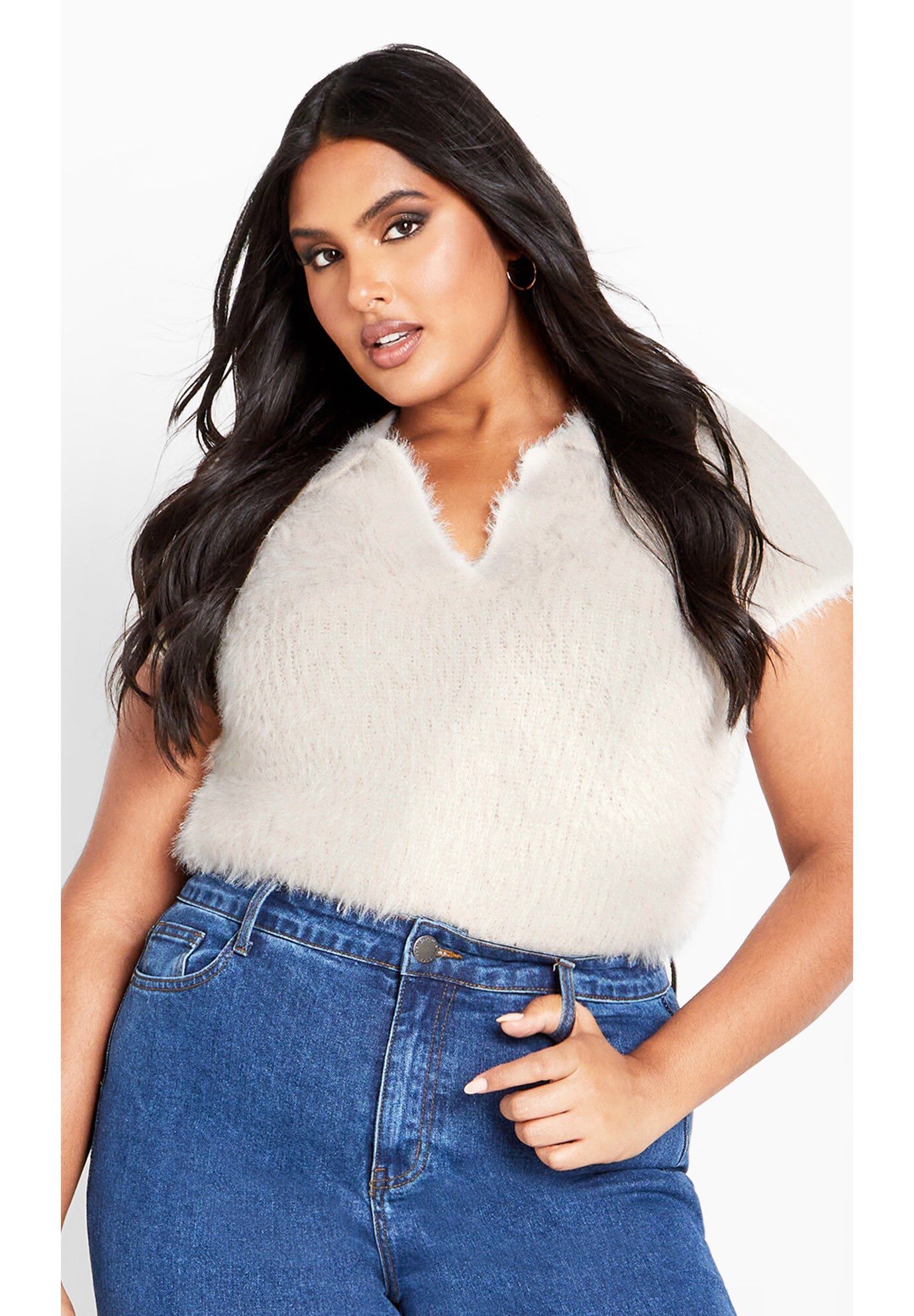 Cali Collar Sweater | Dia & Co
