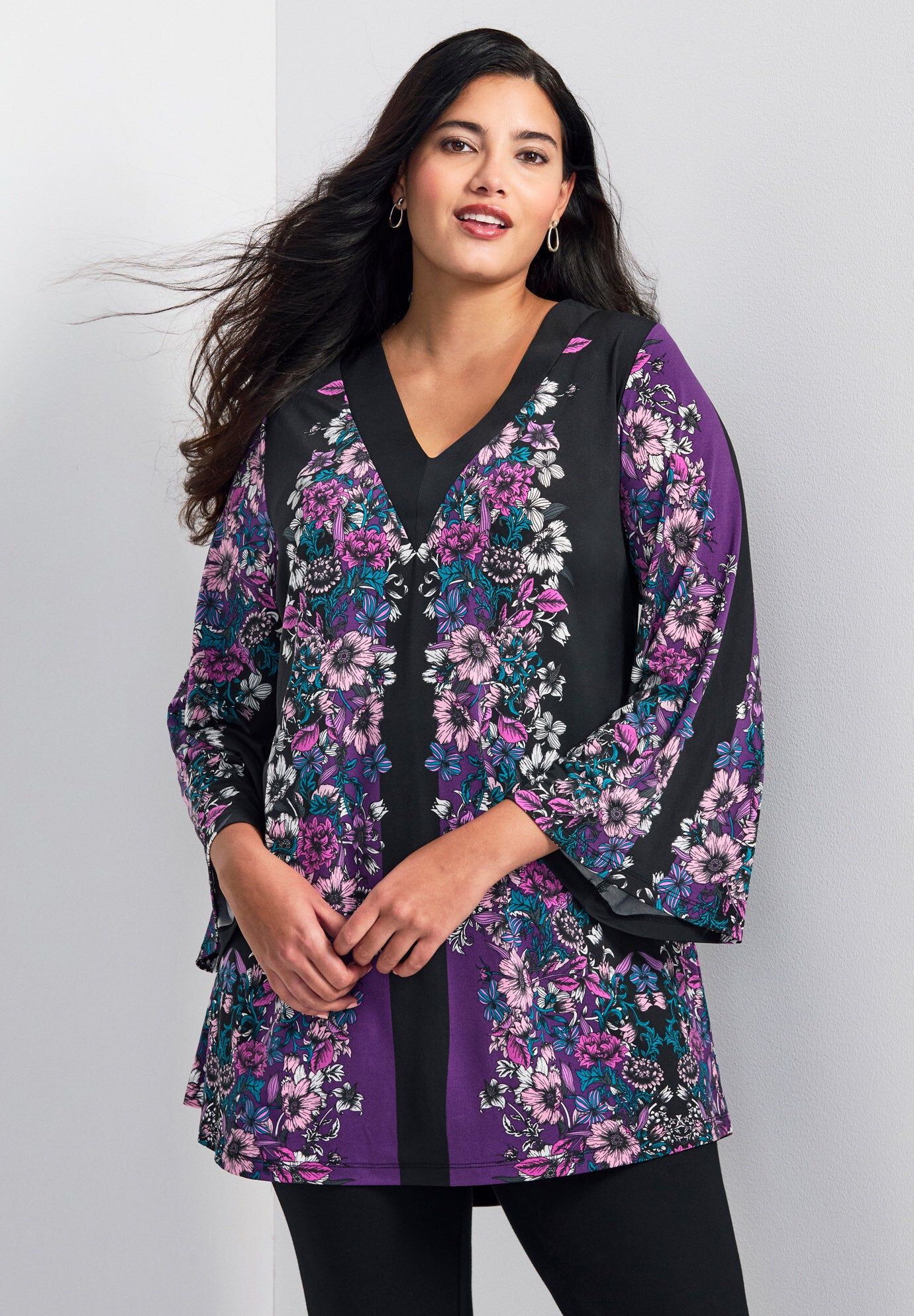 Broadway Bell Sleeve Tunic | Dia & Co