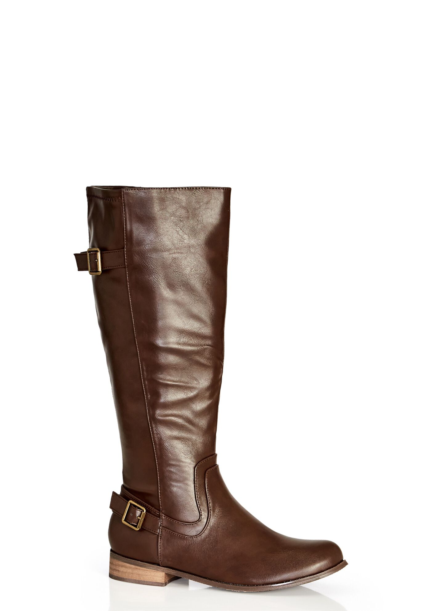 WIDE FIT Cilla Knee Boot - chocolate | Dia & Co