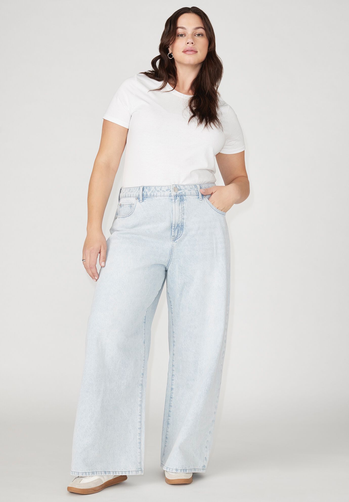 The Yvette Rigid Wide Leg Jean | Dia & Co