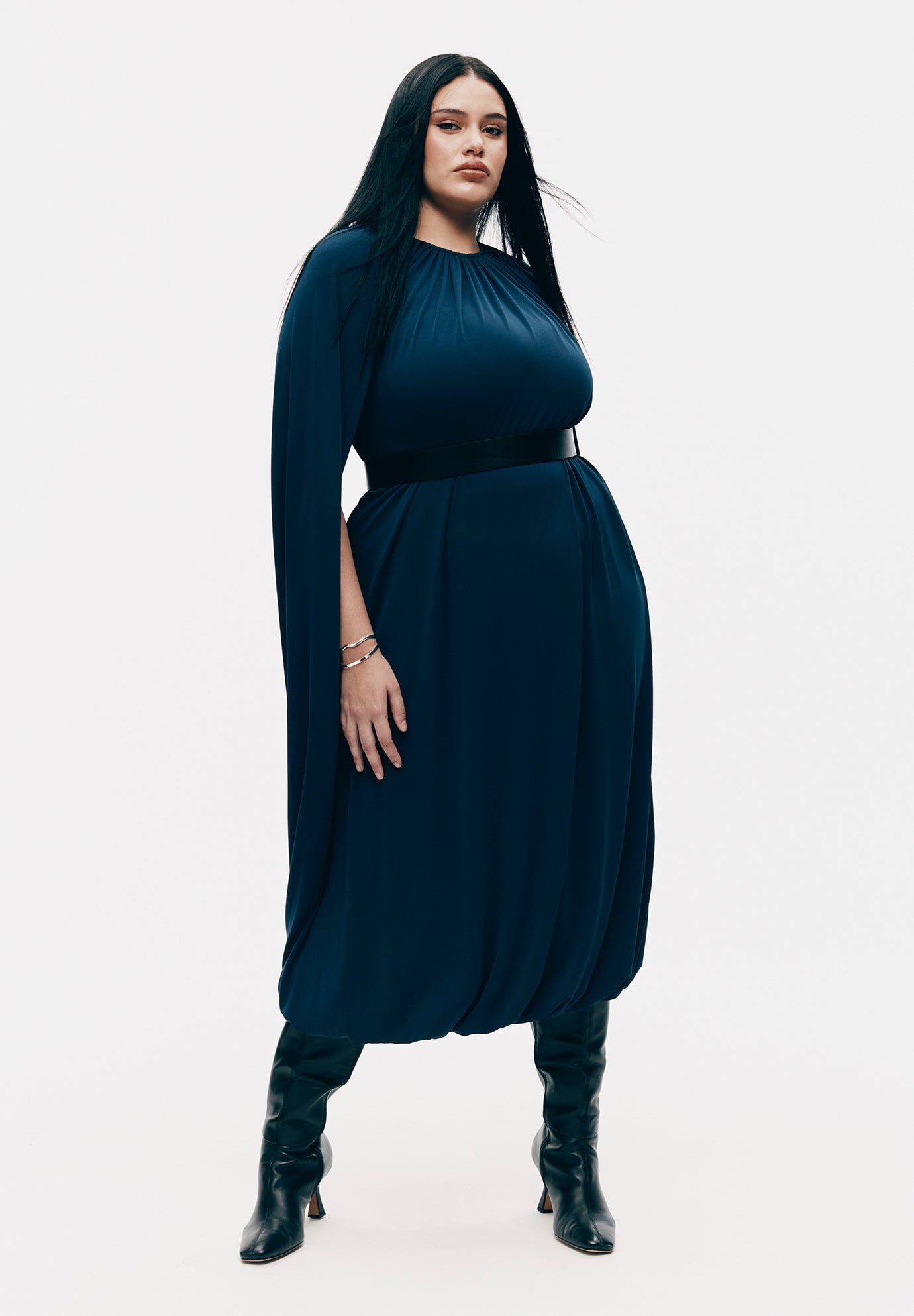 Cape Bubble Dress | Dia & Co