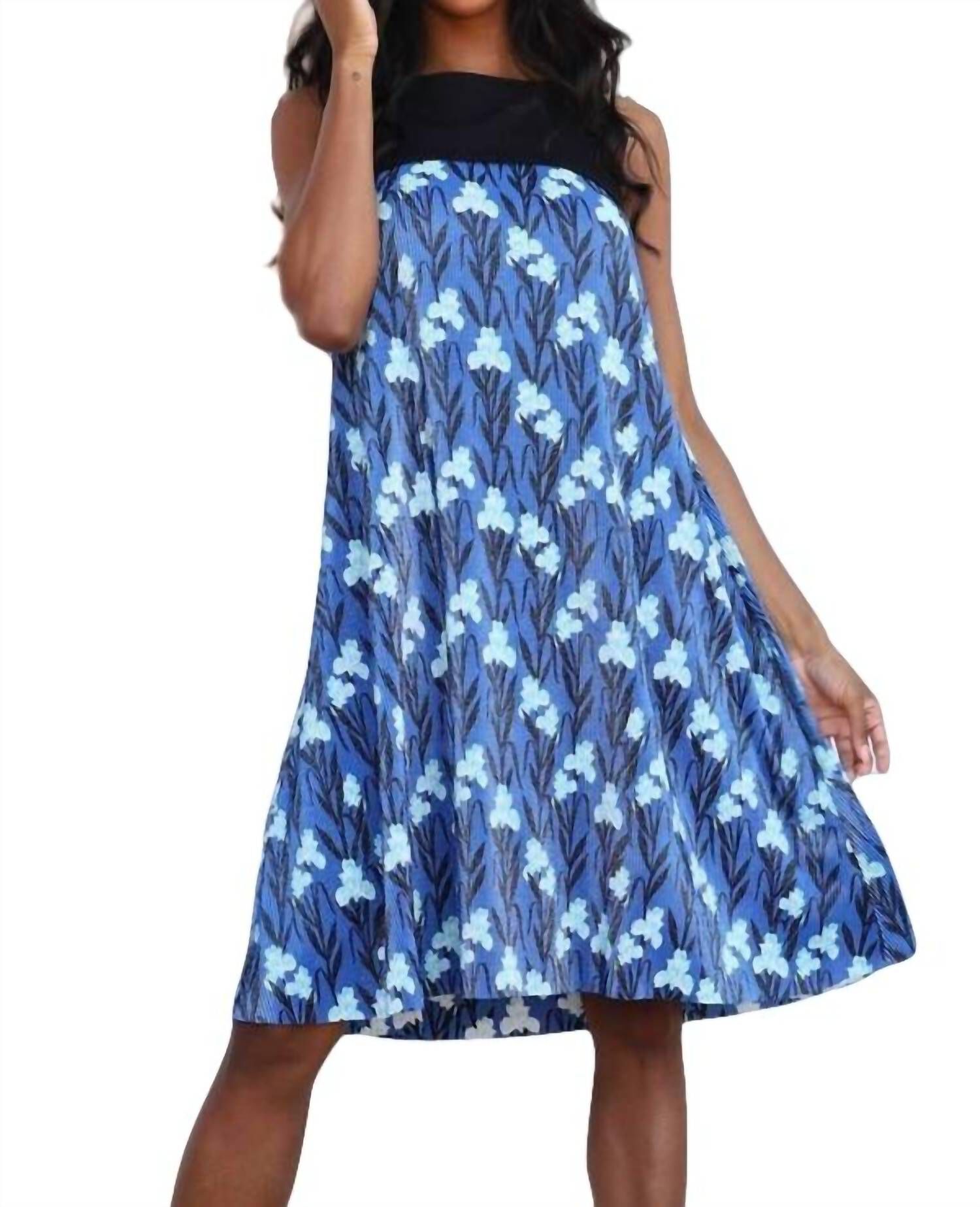 ABBEY DRESS IN BLUE IRIS | Dia & Co