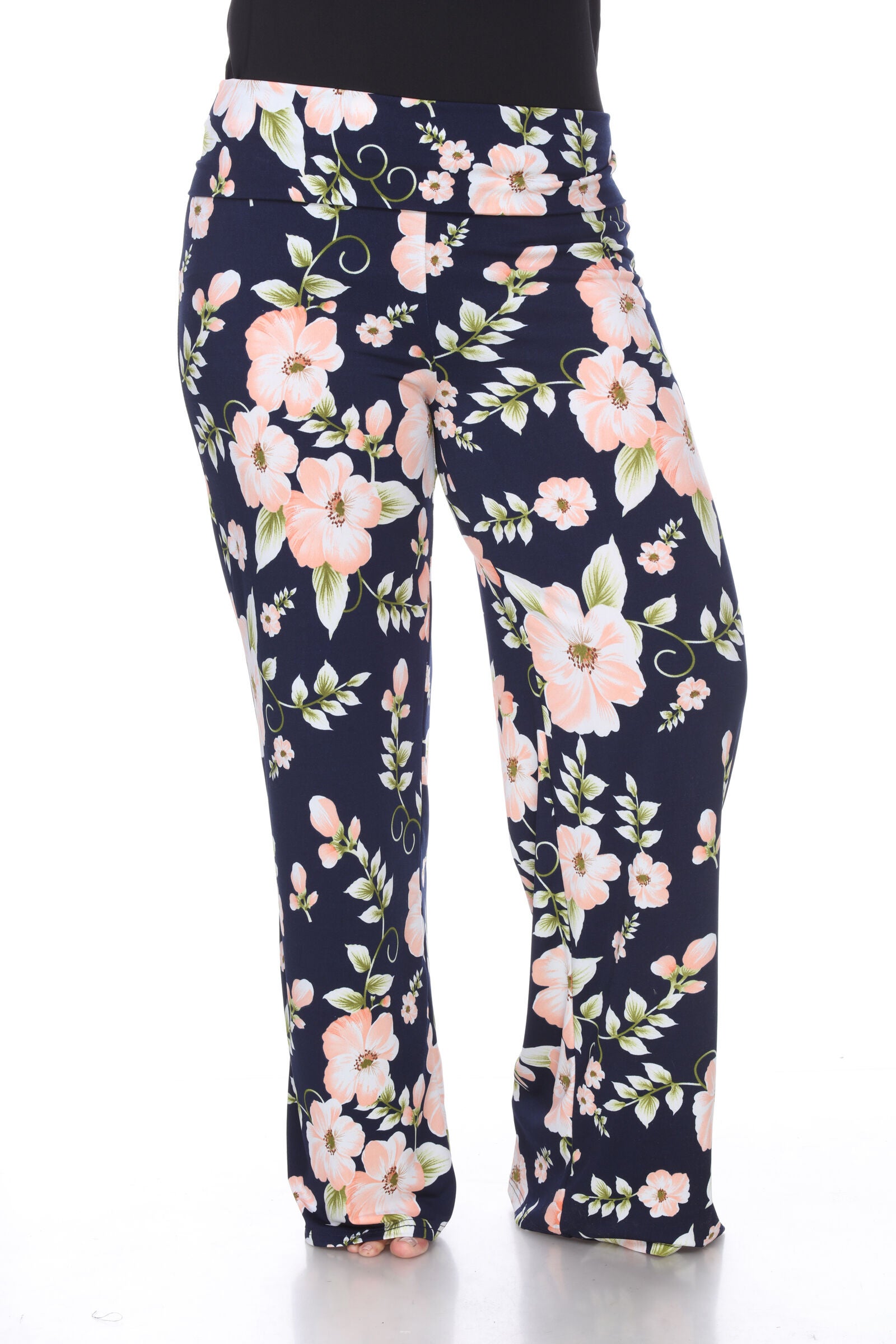 Floral Print Palazzo Pants | Dia & Co