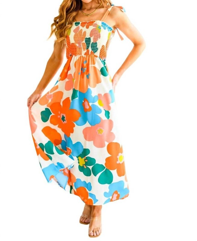 FORGET ME NOT FLORAL MAXI DRESS | Dia & Co FORGET ME NOT FLORAL MAXI DRESS | Dia & Co
