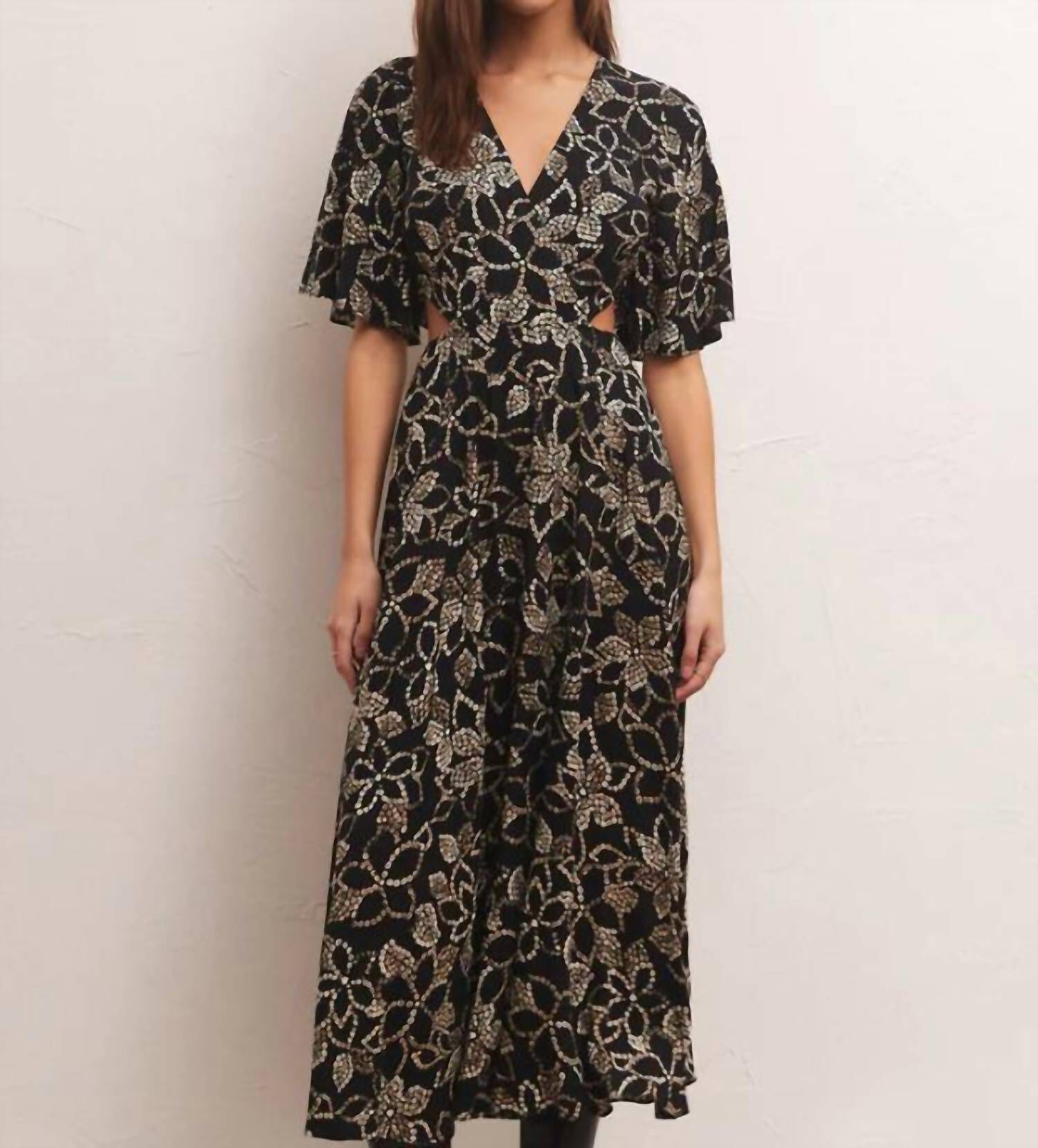 Iris Batik Midi Dress In Floral | Dia & Co