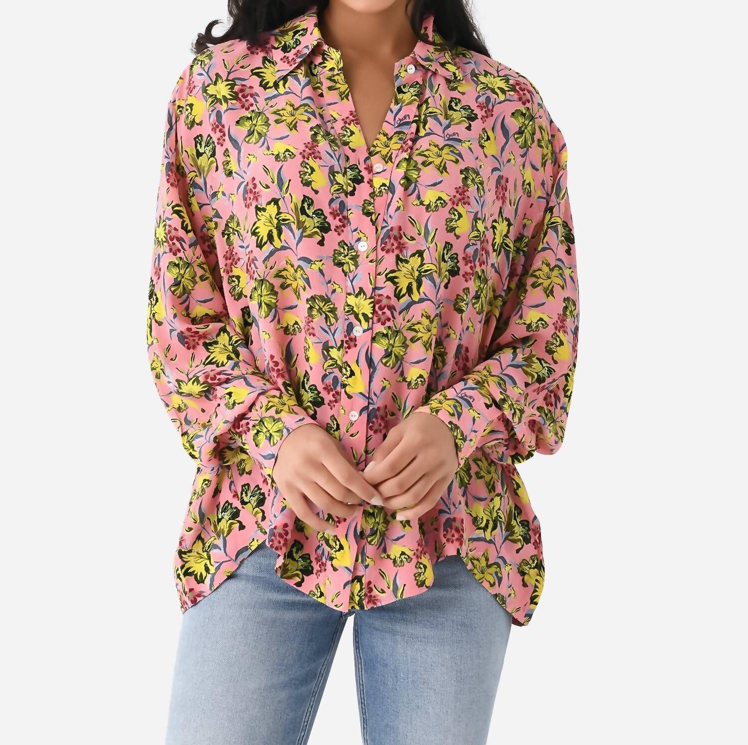 JOYCE SILK SHIRT | Dia & Co