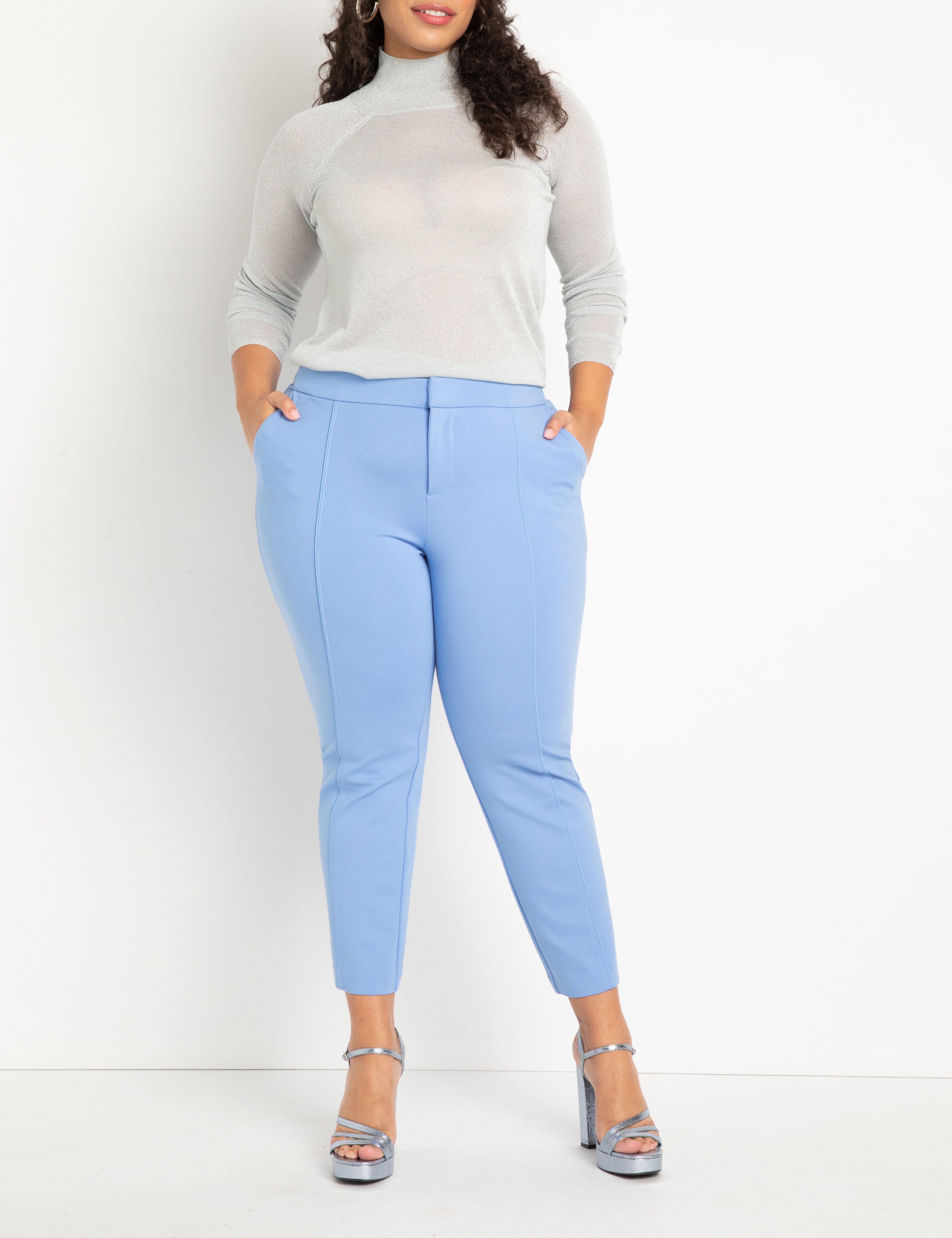The Ultimate Stretch Suit Pintuck Pant | Dia & Co