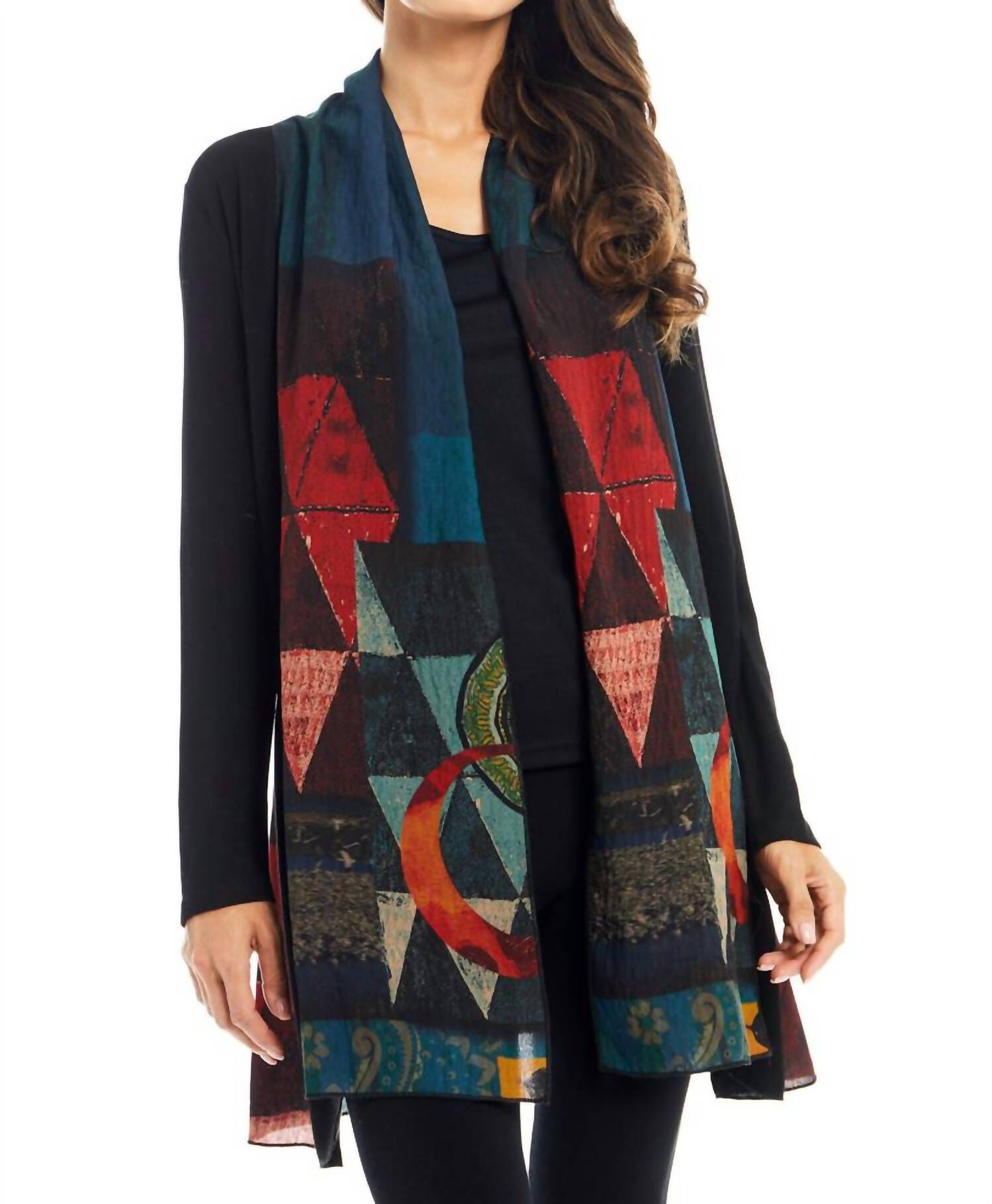 ABSTRACT CARDIGAN IN MULTI COLOR | Dia & Co