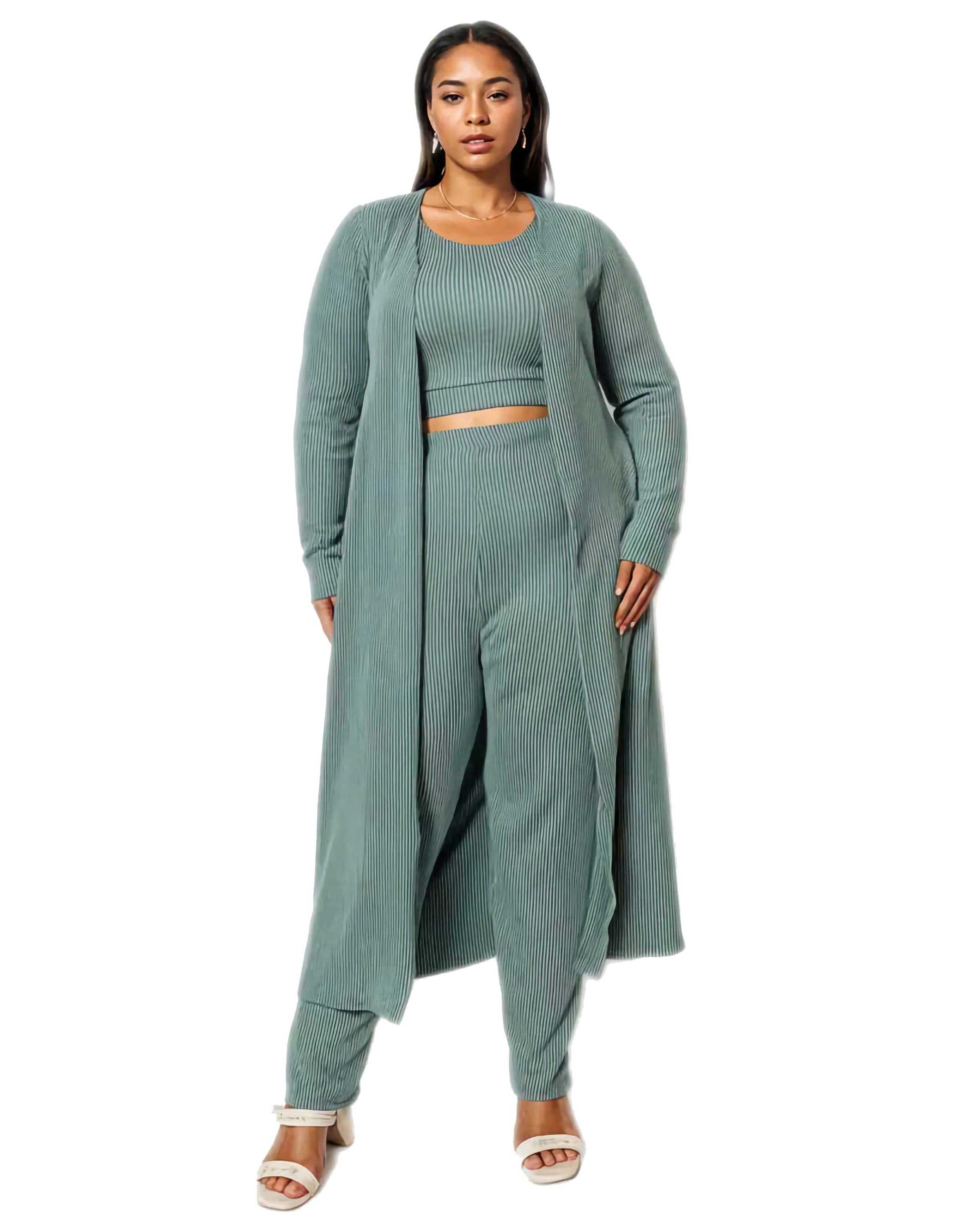 LUNA THREE PIECE RIB SET | Dia & Co