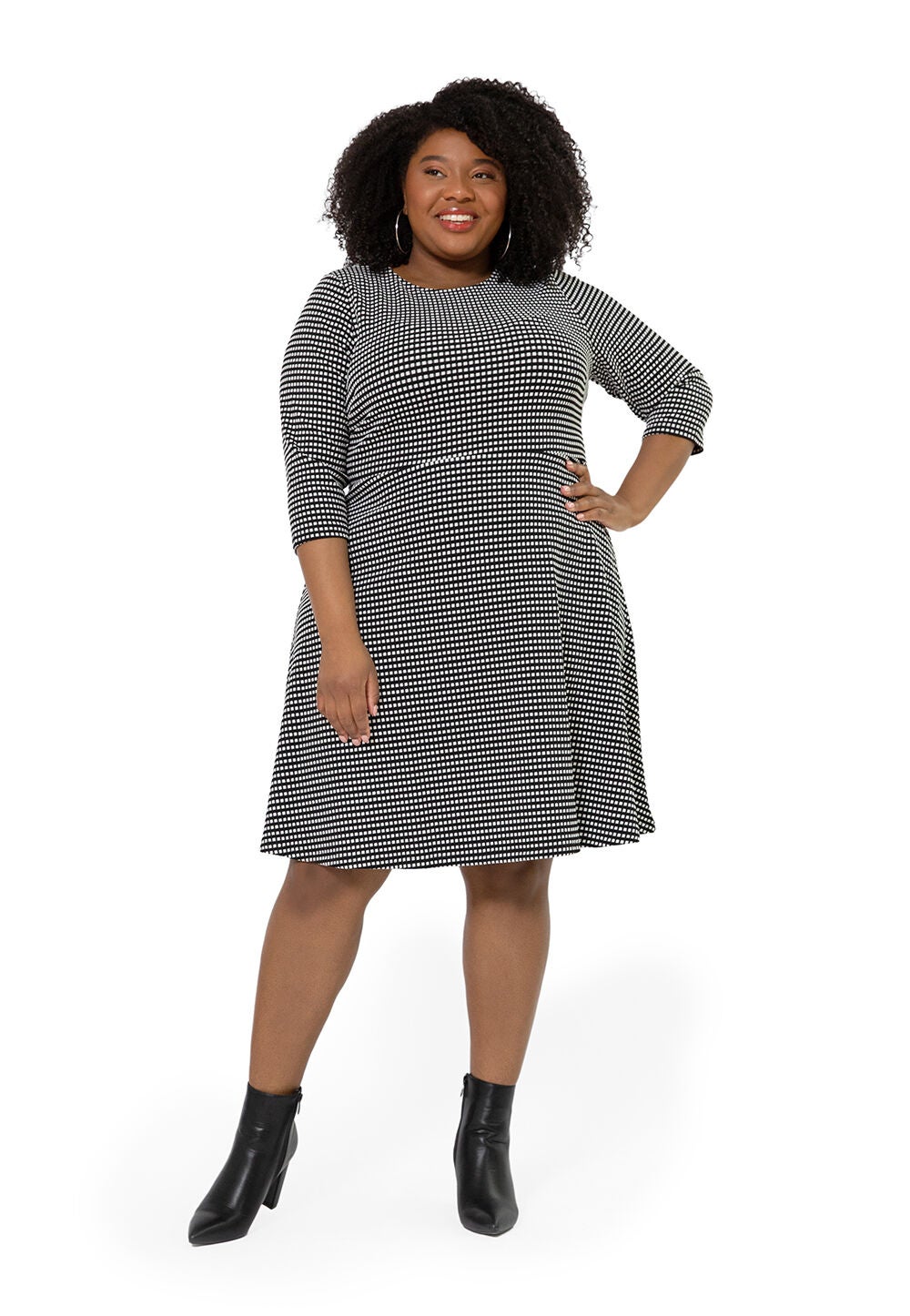 Katherine Fit and Flare Dress | Dia & Co