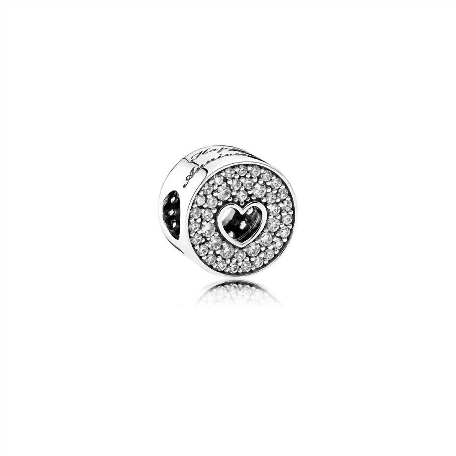 Happy Anniversary Charm in Silver | Dia & Co