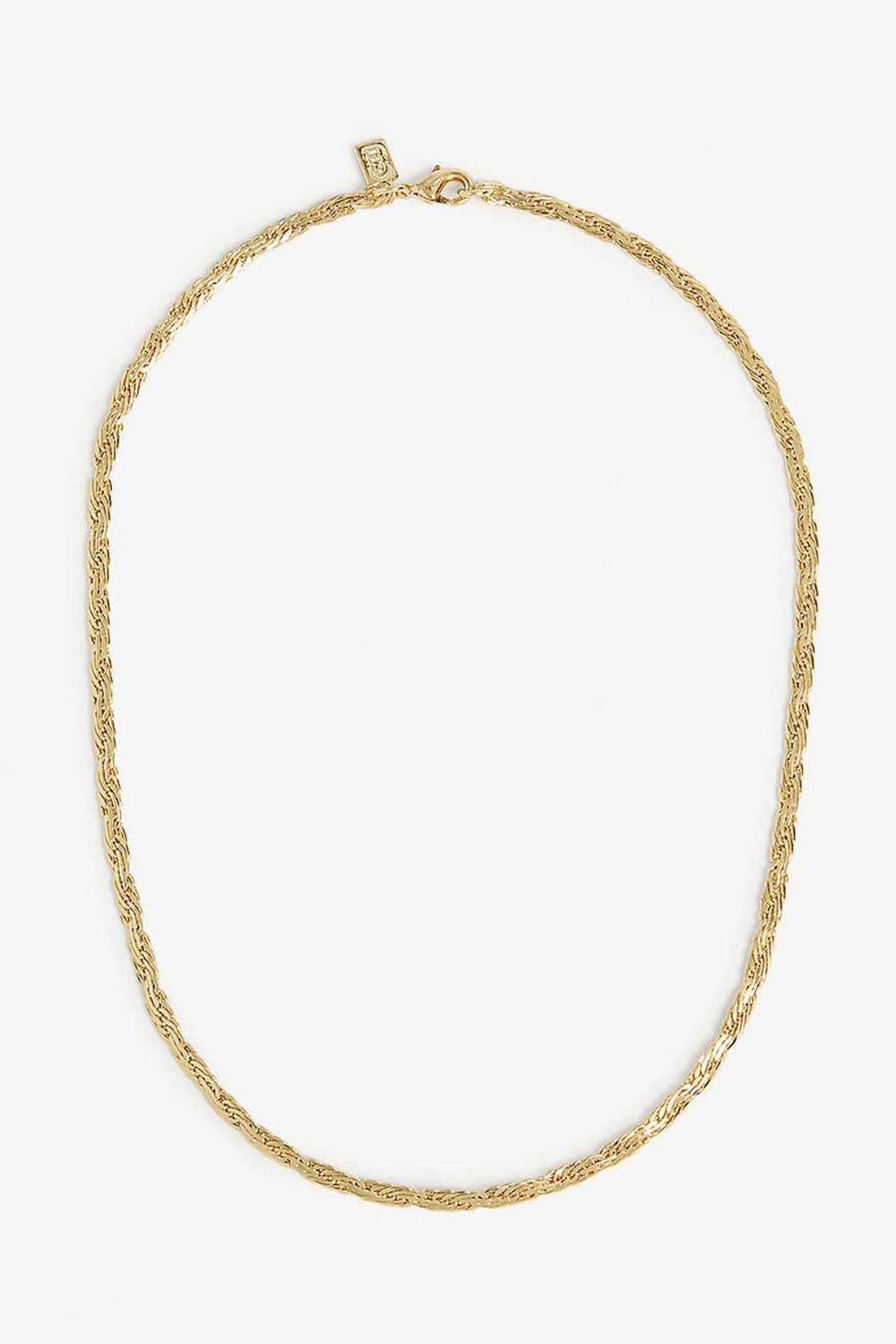 MOMMO WOVEN CHAIN NECKLACE IN GOLD | Dia & Co