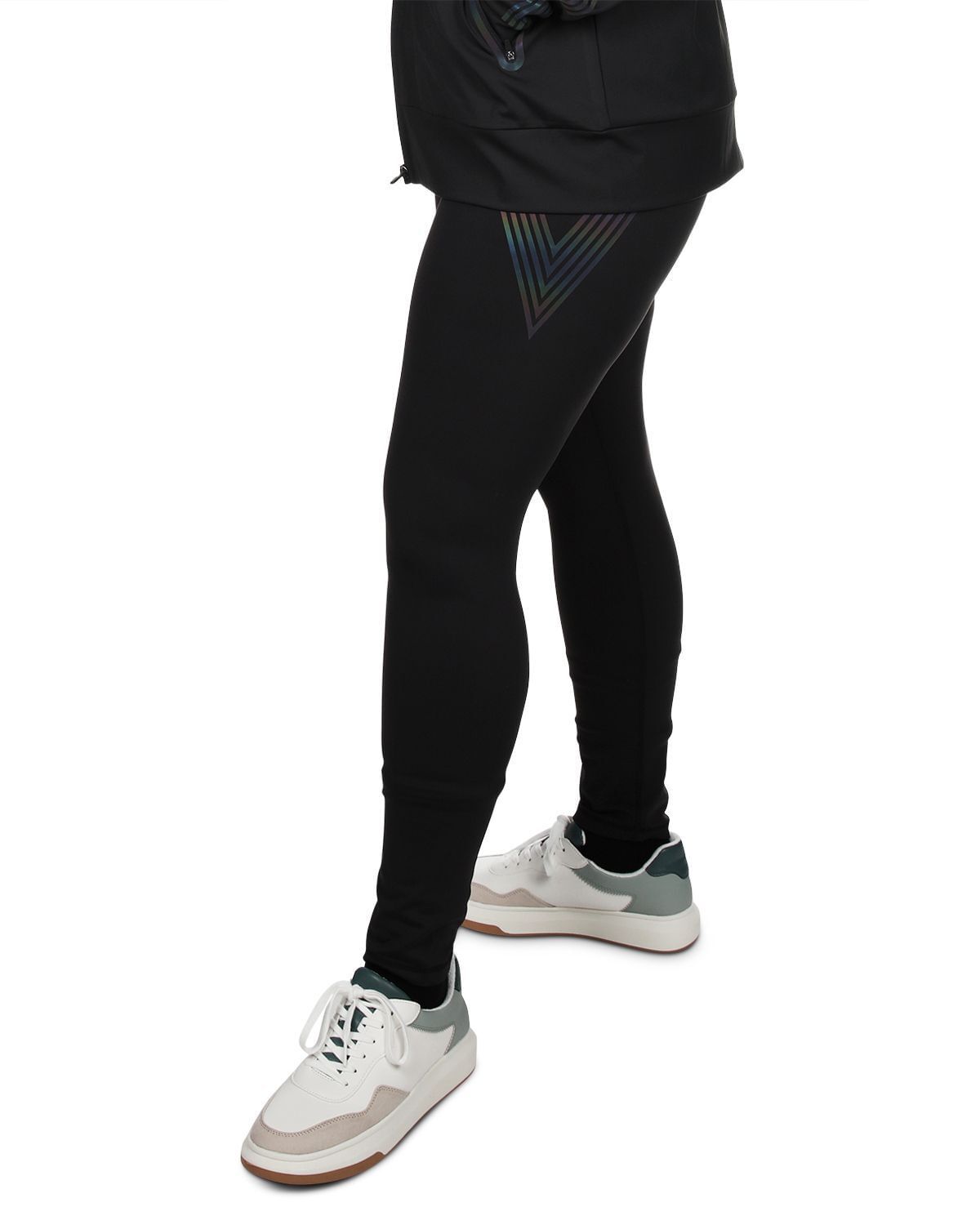 Reflective Rainbow Slim-Fit High-Waisted Shaping Leggings | Dia & Co