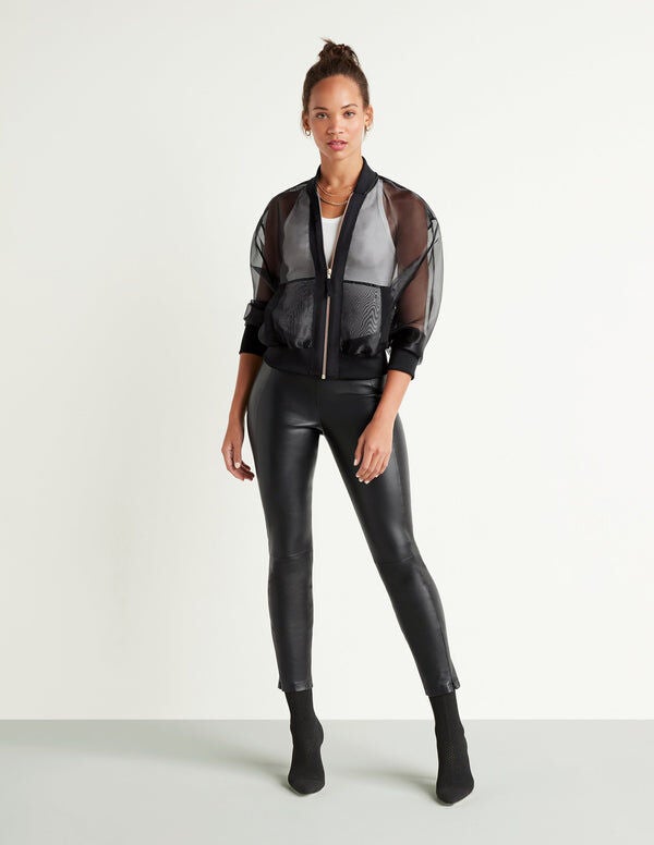 Sheer Bomber Jacket | Dia & Co
