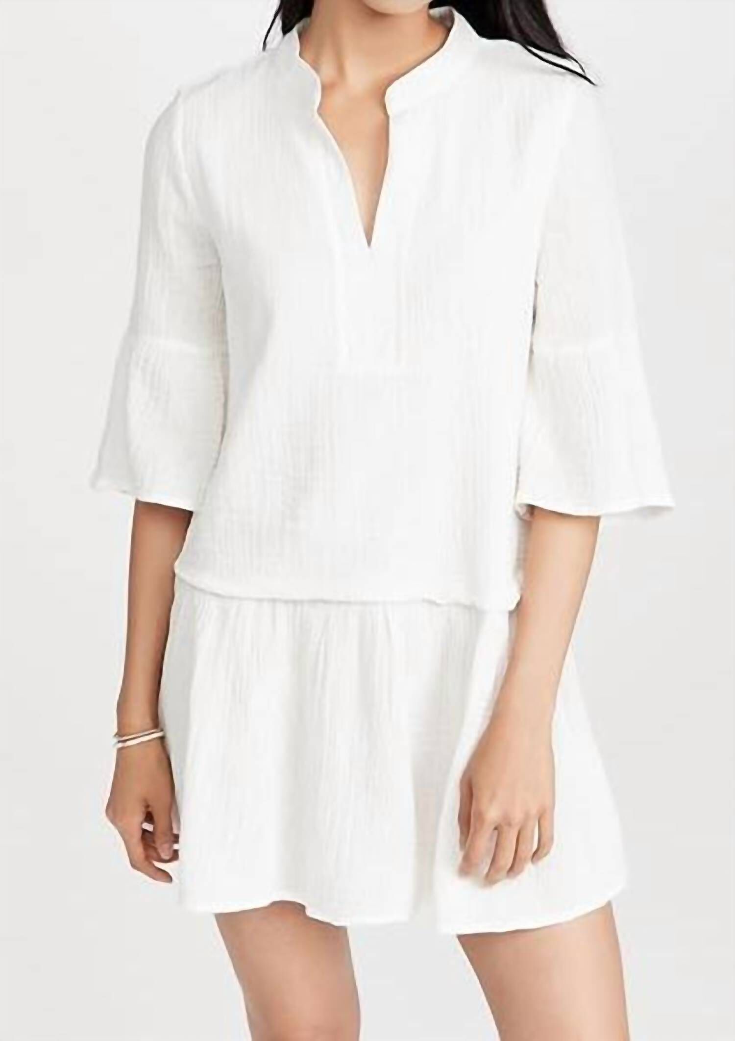 EASY MINI DRESS IN NATURAL | Dia & Co