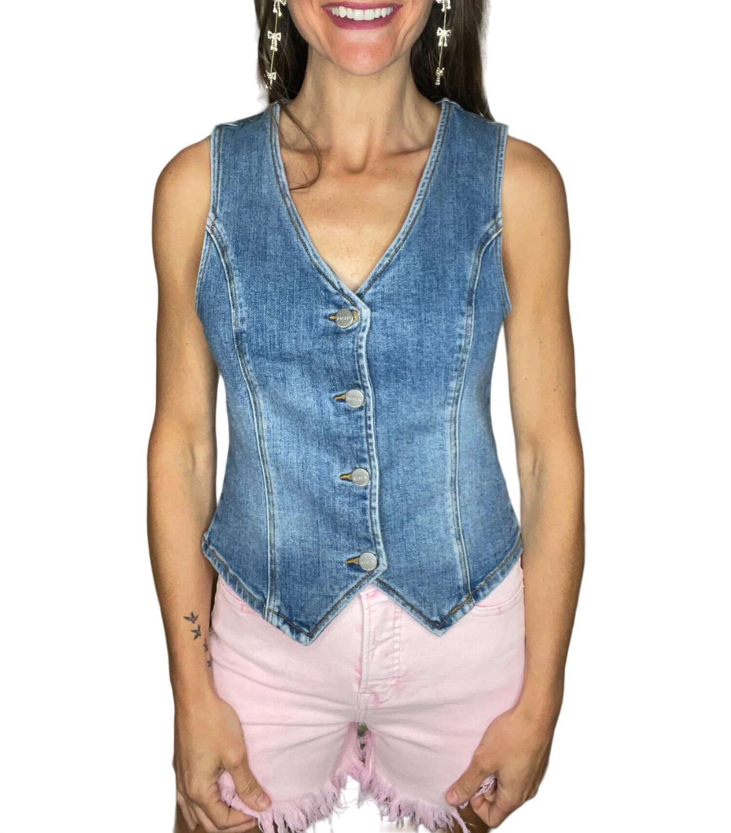 DENIM VEST | Dia & Co