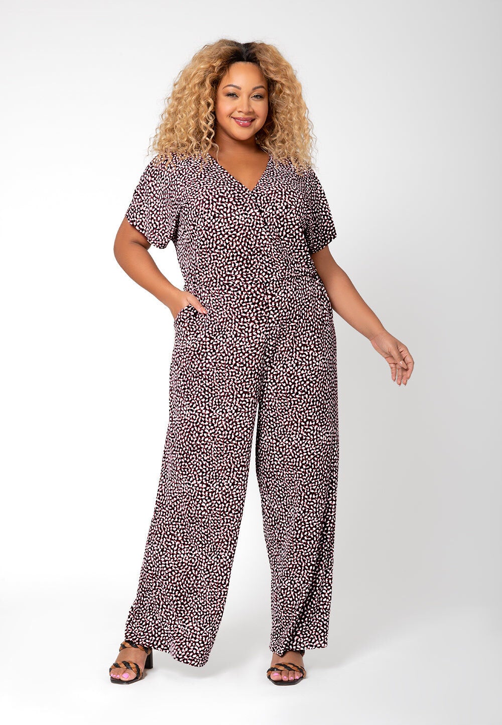 Ruby Short Sleeve Jumpsuit | Dia & Co