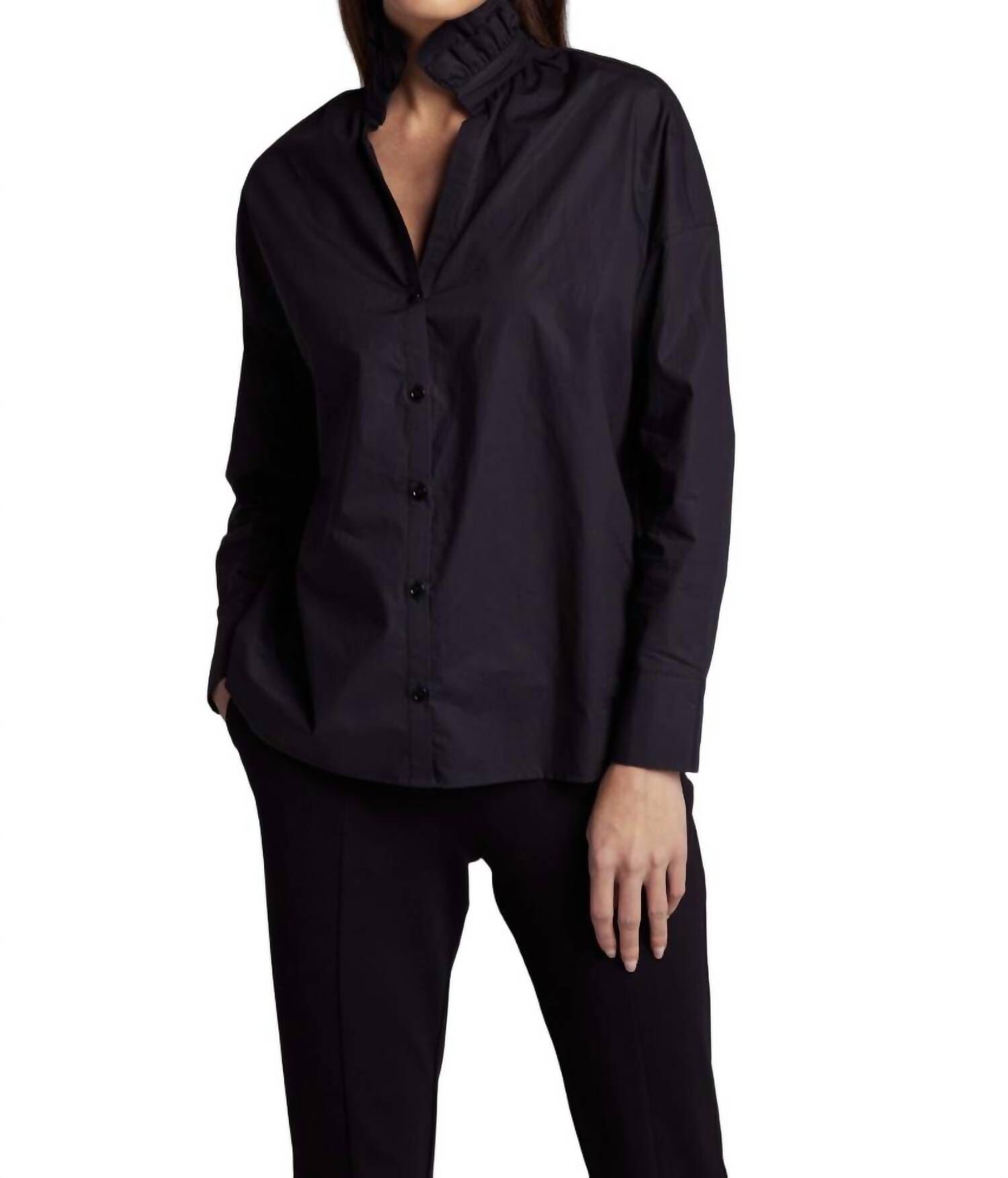 WEBER SHIRT IN BLACK | Dia & Co