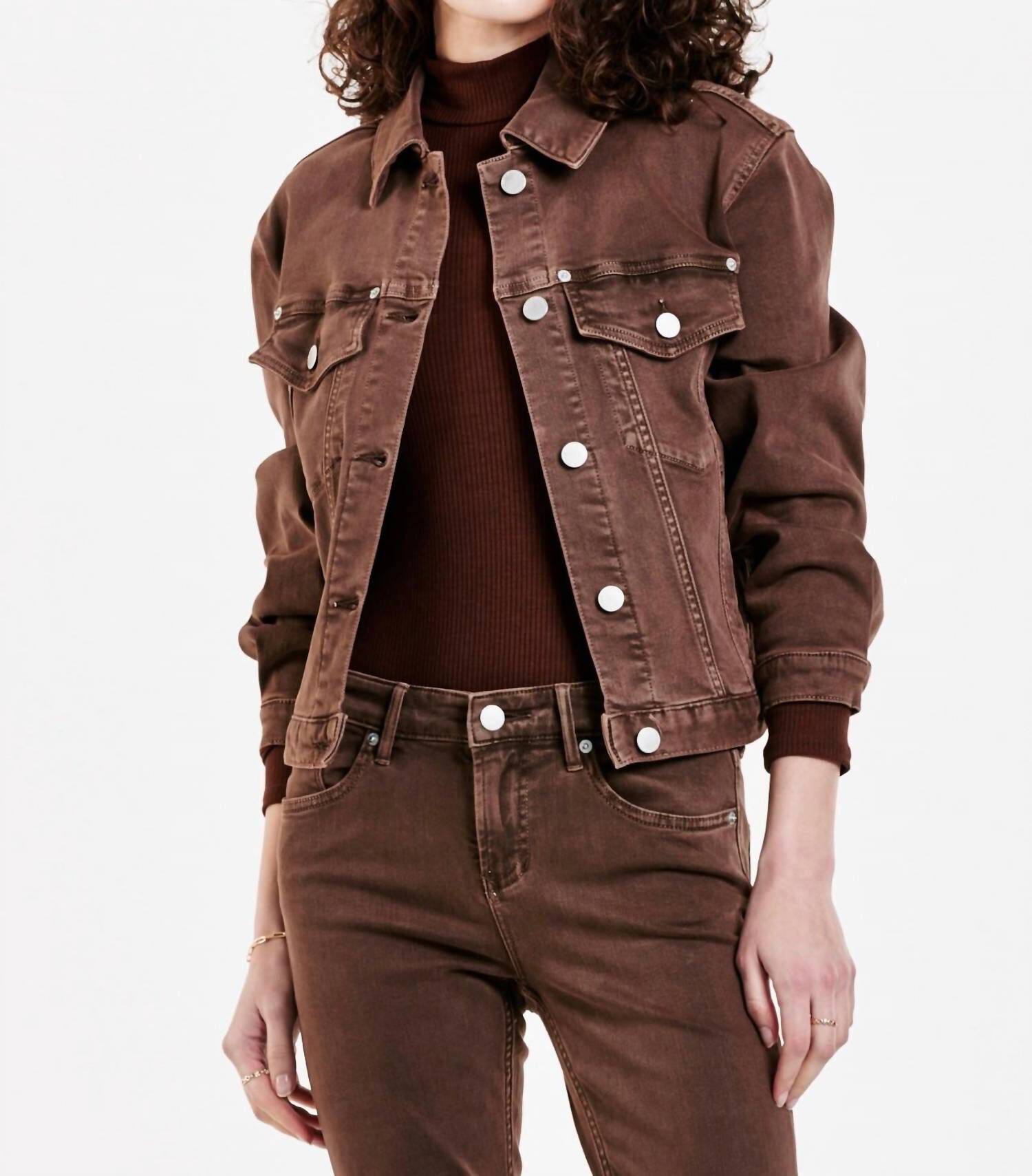 Jules Jacket In Root Beer | Dia & Co