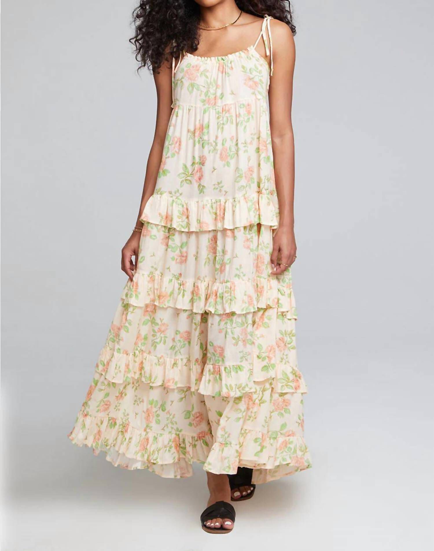 NAIVE MAXI DRESS IN BLUSH | Dia & Co