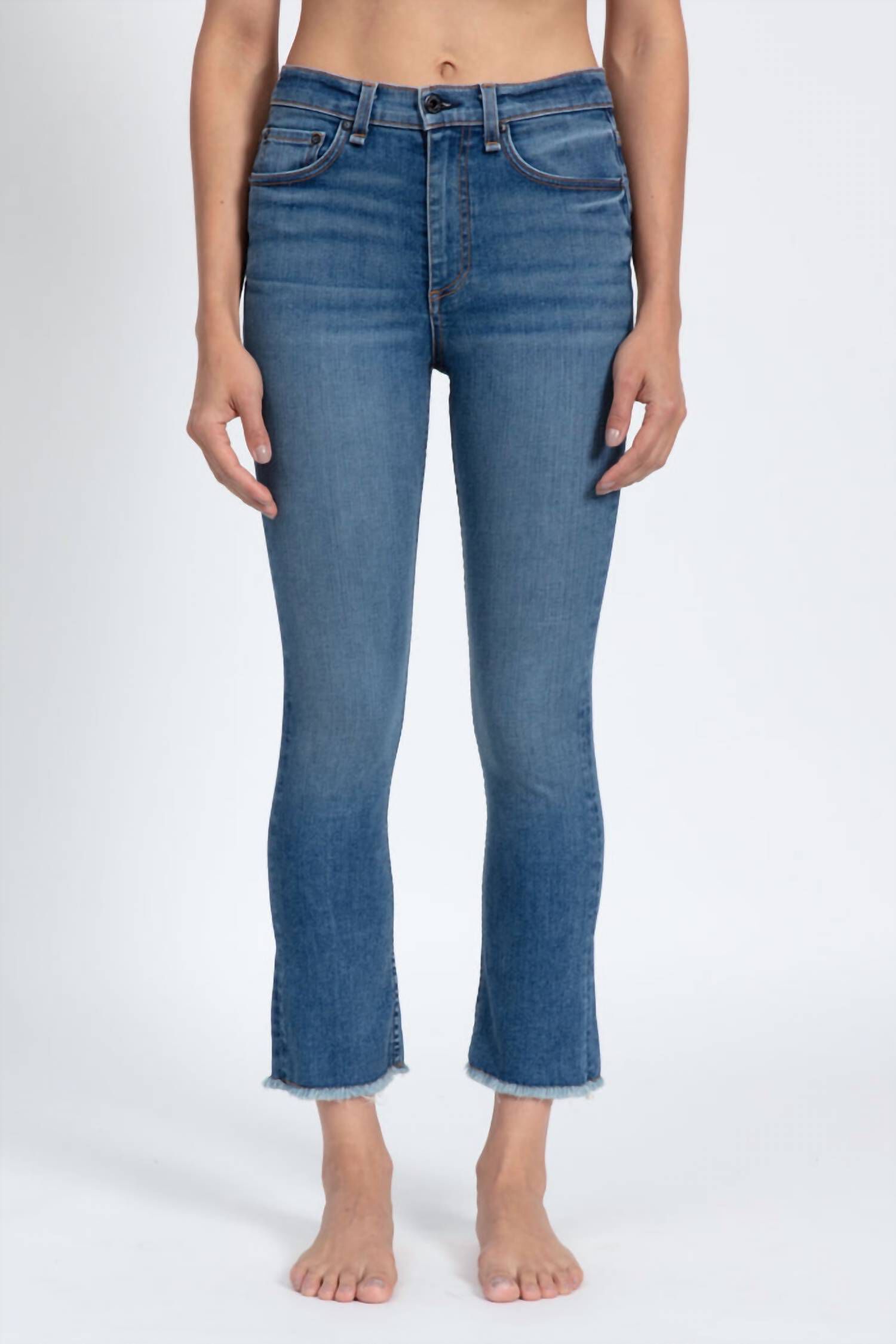 SPLIT BOOT FLARE DENIM | Dia & Co