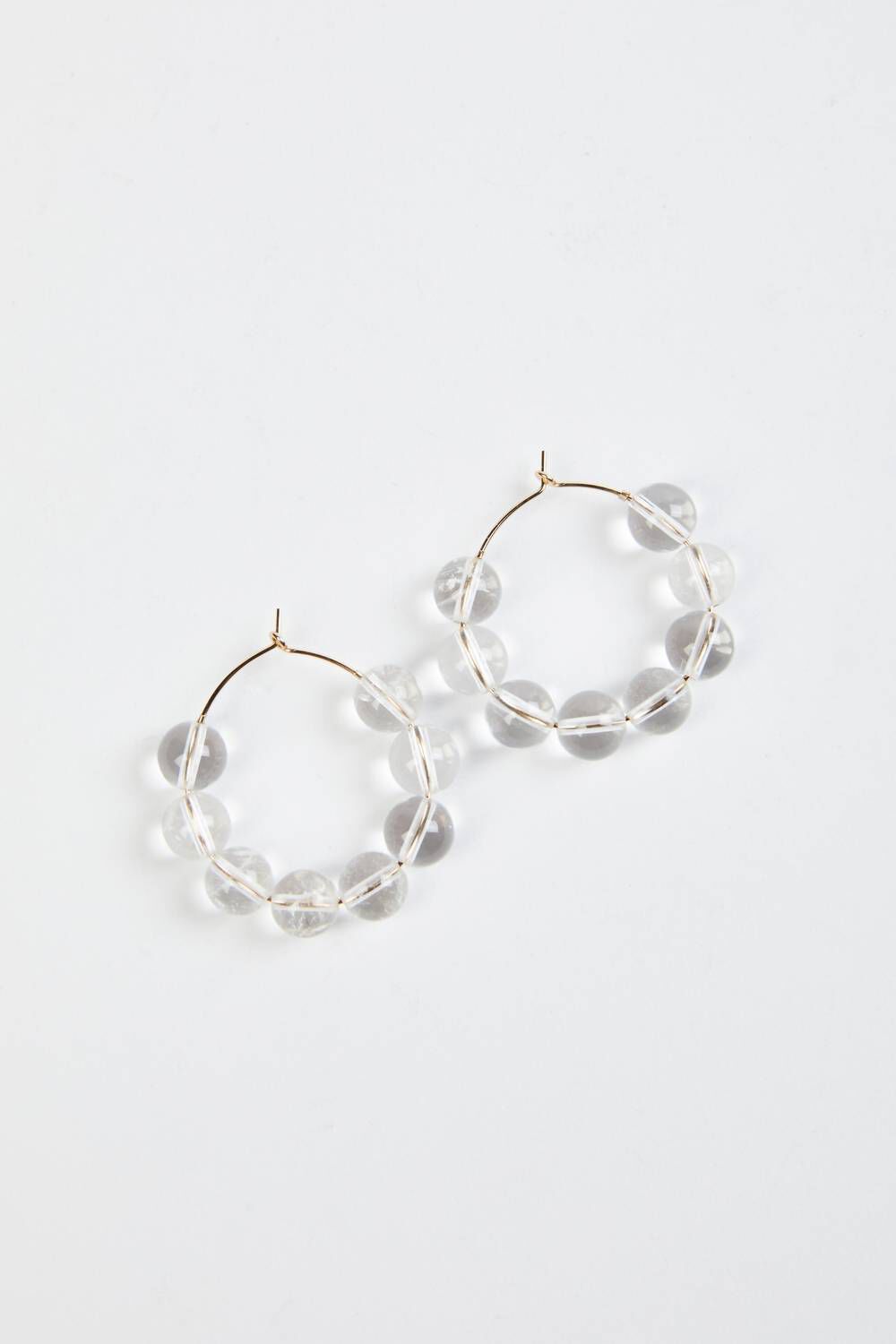ODELE HOOPS IN CLEAR | Dia & Co