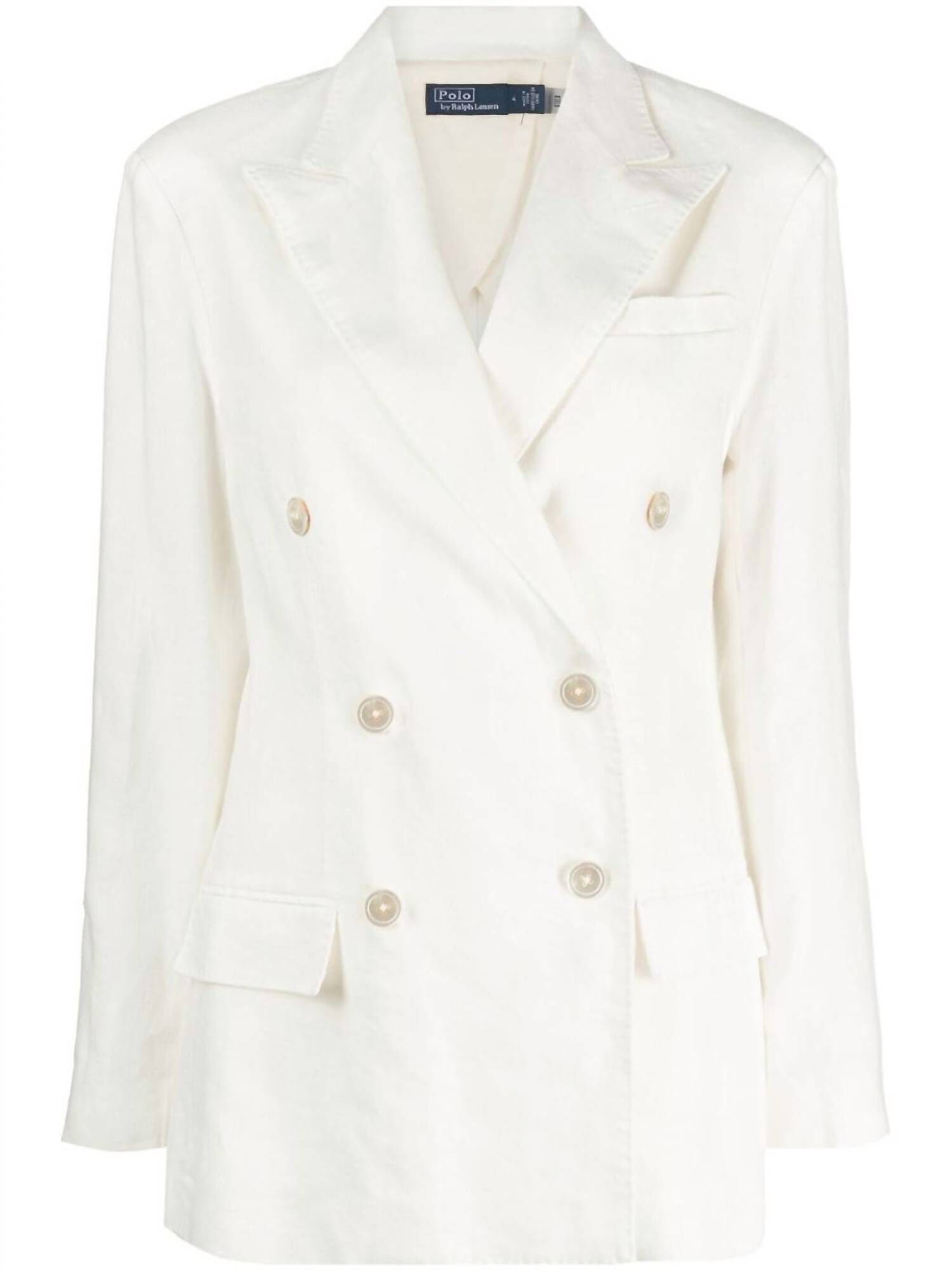 Double-Breasted Linen Blazer | Dia & Co