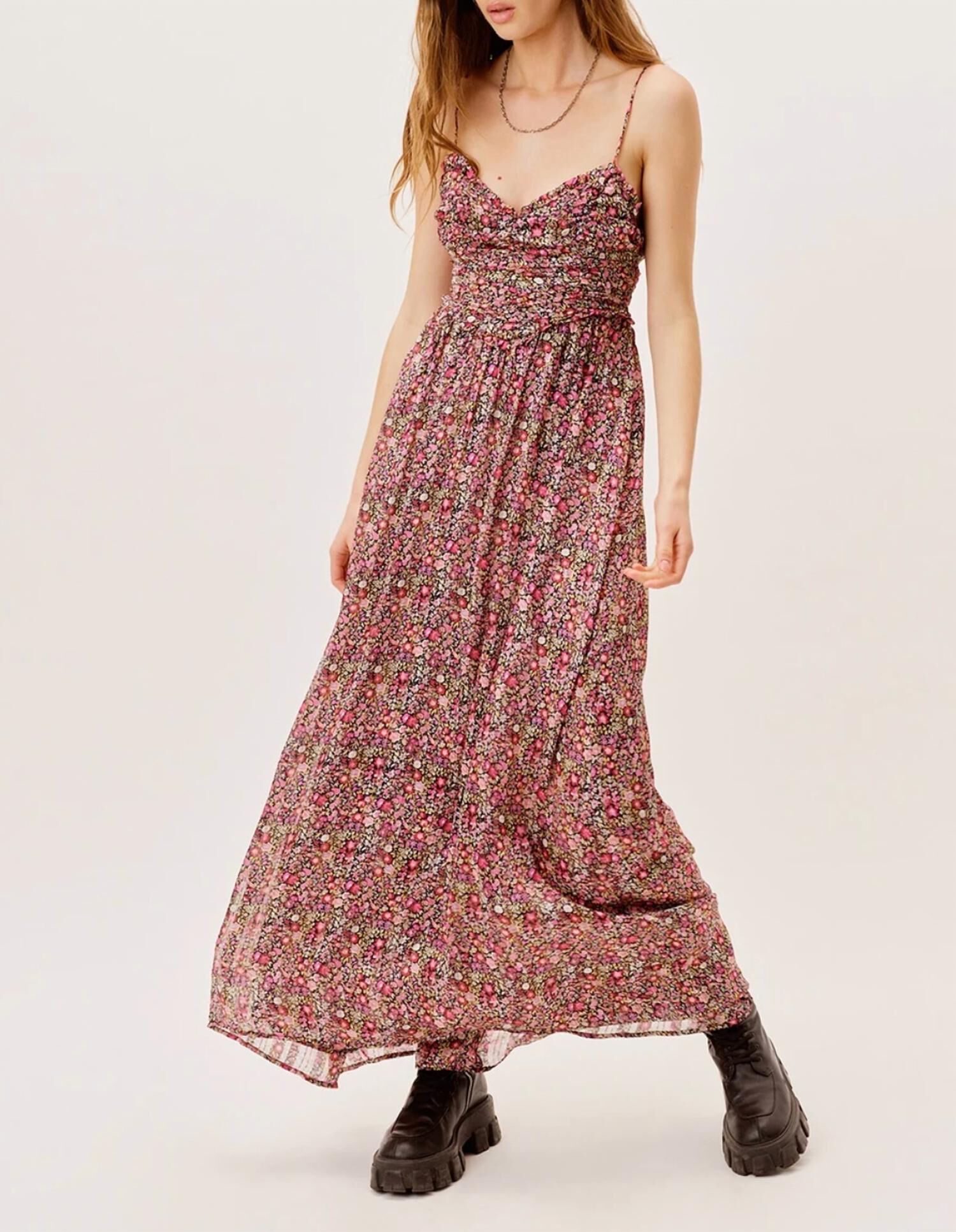 JOELLE MAXI DRESS IN MULTI | Dia & Co